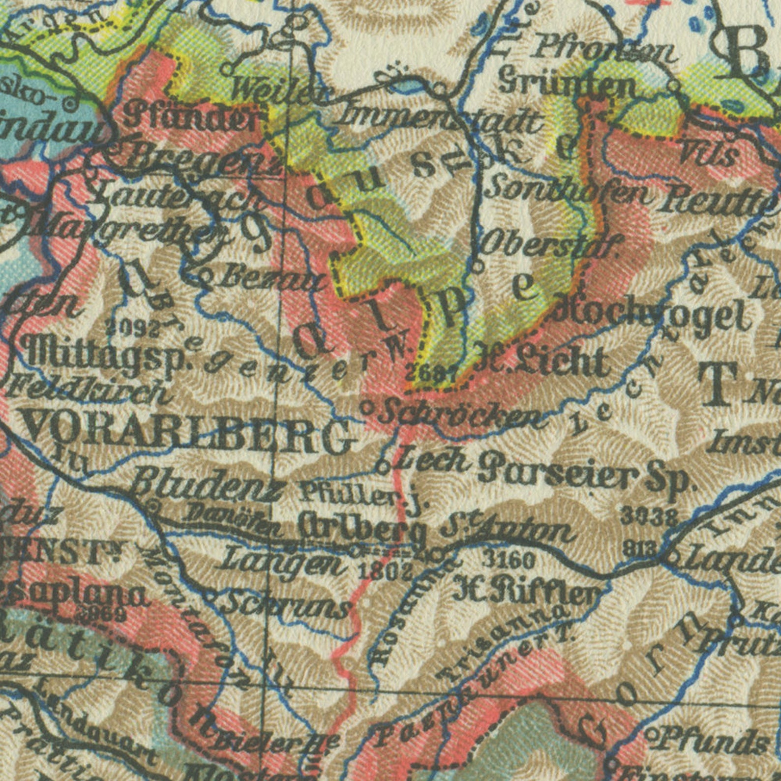 1938 Vintage Map of Austria - Etsy UK