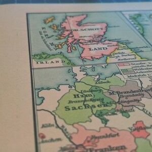 1908 Vintage Map of Hohenstaufen Dynasty Lands - Etsy