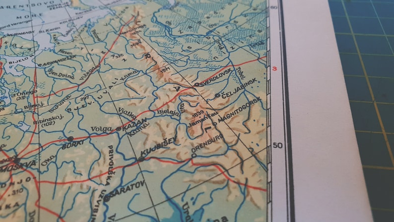 1965 Vintage Map of Europe - Etsy