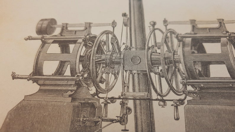 1895 Vintage Meridian Circle Instrument Lithograph - Etsy