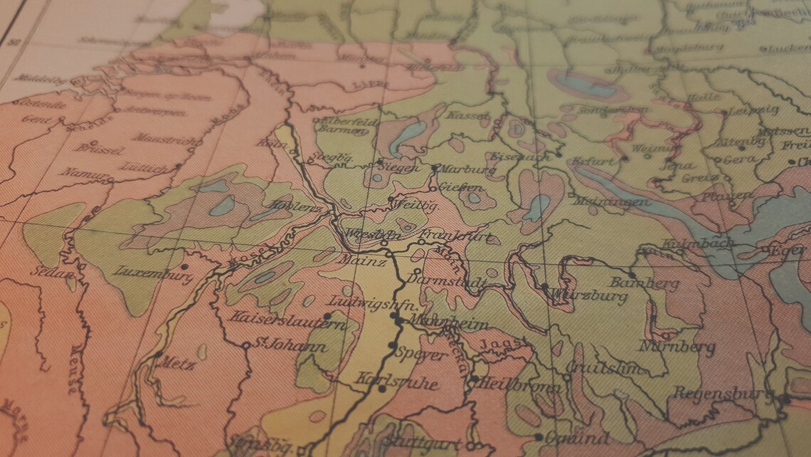 1907 Vintage Spring Arrival Map of Europe - Etsy