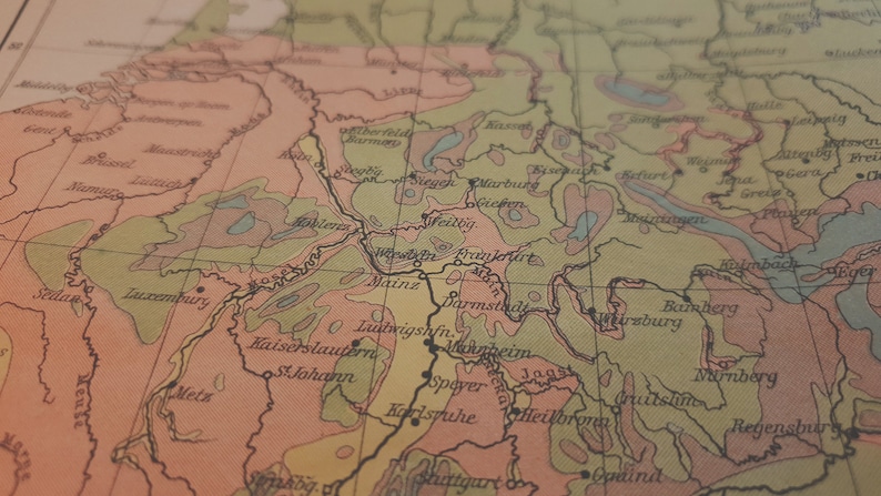 1907 Vintage Spring Arrival Map of Europe | Etsy