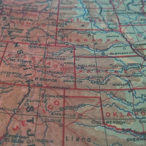 1951 Vintage USA Map - Etsy