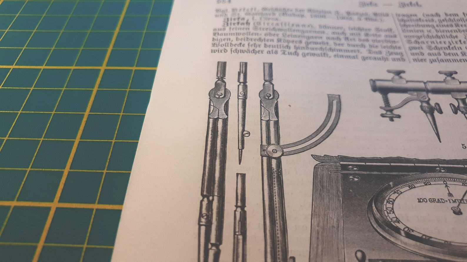 1907 Vintage Technical Drawing Instruments Lithograph Illustration - Etsy