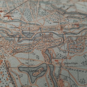 1904 Vintage Map of Pavlovsk - Etsy