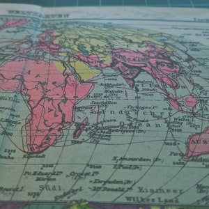 1931 Vintage World Map - Etsy