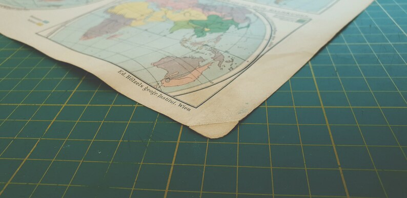 1900s Vintage World Population Map - Etsy