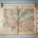 1901 Vintage North Germany Map - Etsy