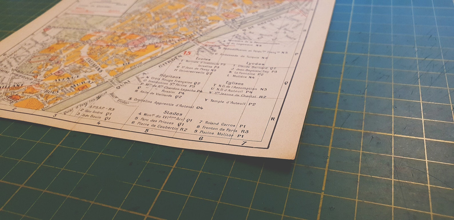 1950s Vintage Auteuil Map | Etsy