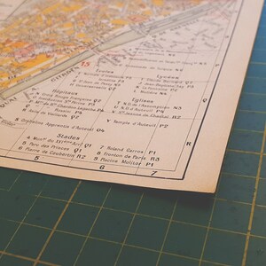1950s Vintage Auteuil Map - Etsy