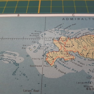 1968 Vintage Admiralty Islands Map - Etsy