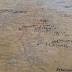 1907 Vintage Siege of Metz Map | Etsy