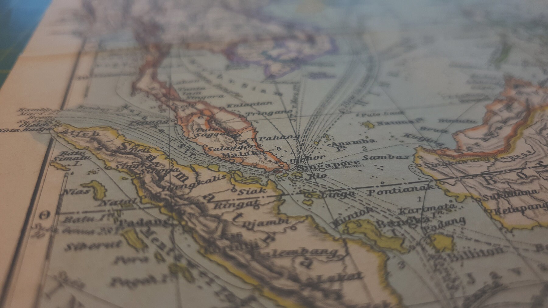 1893 Vintage Southeast Asia Map