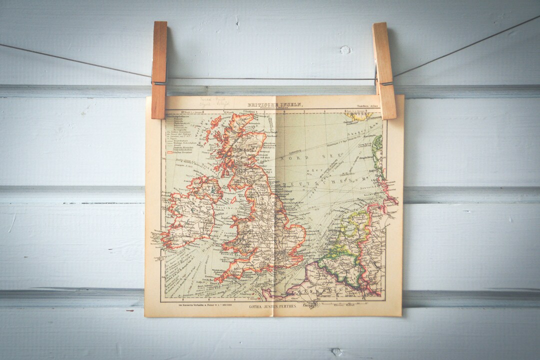 1931 Vintage United Kingdom Map - Etsy