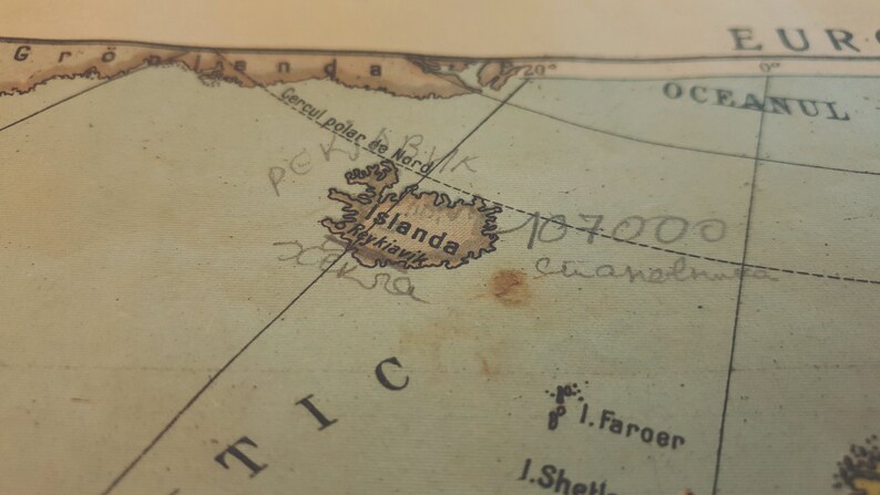 1924 Vintage Map of Europe | Etsy
