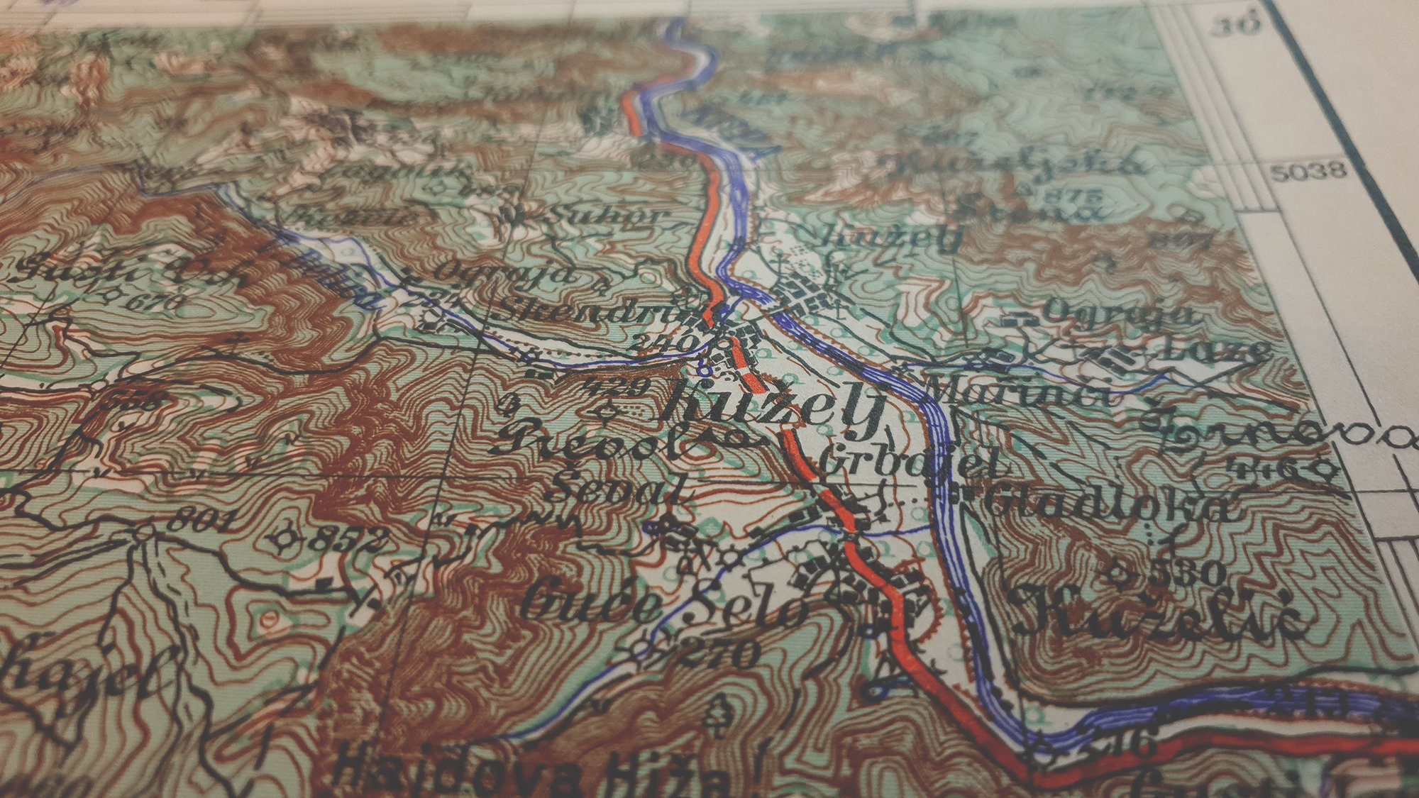 1956 Gorski Kotar Map
