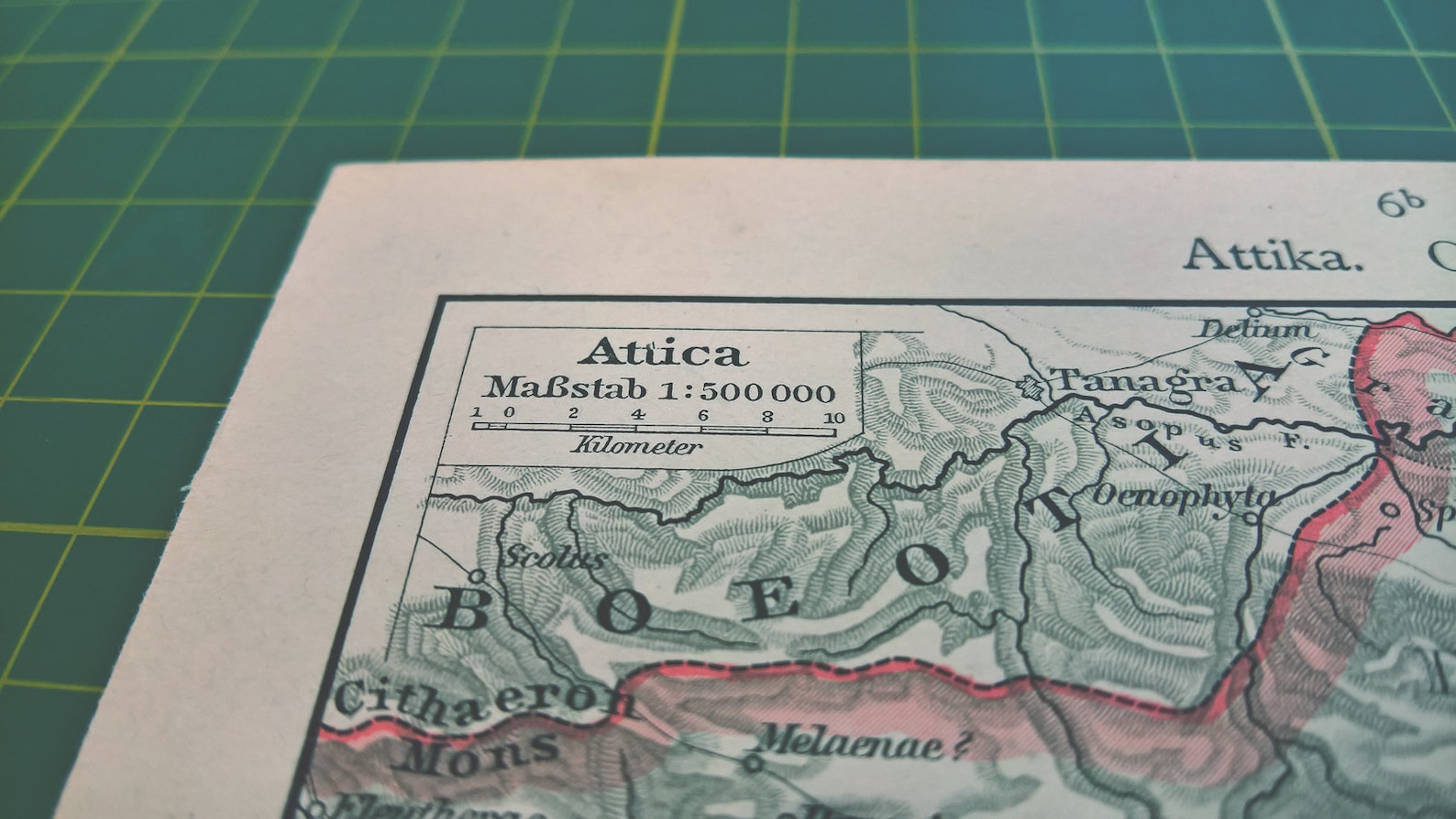 1908 Vintage Map of Attica in Classical Antiquity | Etsy