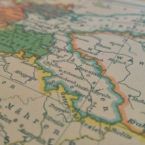 1925 Vintage Map of Germany in the Early 19th Century - Etsy