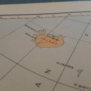 1956 Vintage Map of Europe - Etsy