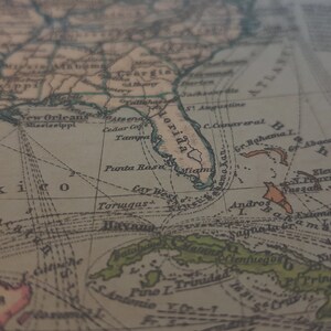 1893 Vintage USA Map - Etsy