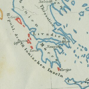 1859 Vintage Map of Europe in the 19th Century - Etsy