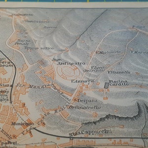 1911 Vintage Pozzuoli Map - Etsy