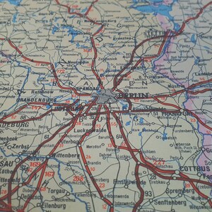 1964 Vintage Germany Map - Etsy