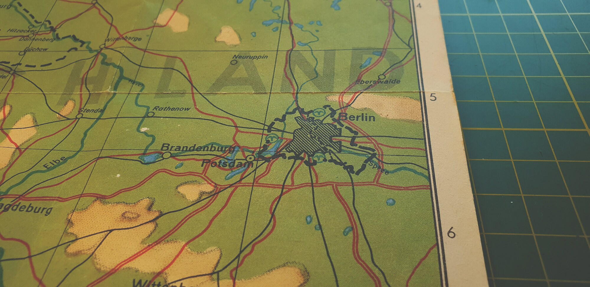 1950s Vintage Map of Germany | Etsy
