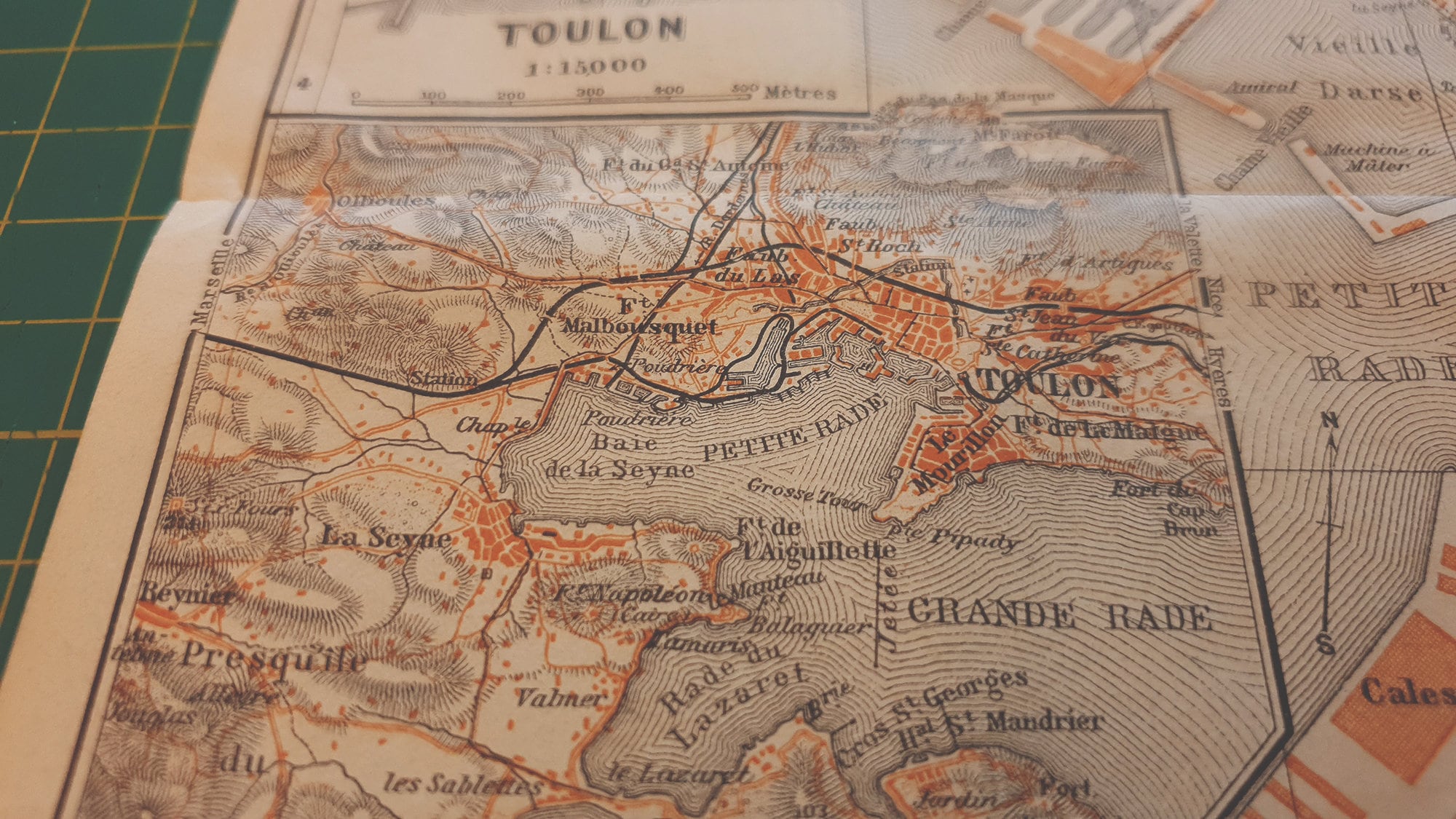 1910 Vintage Toulon Map - Etsy
