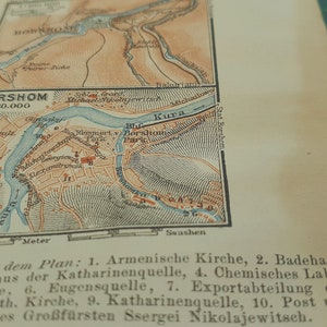 1912 Vintage Borjomi Map - Etsy