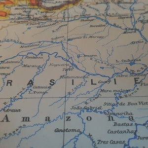 Mapa vintage de Colombia, Venezuela, Ecuador y Perú de 1936 - Etsy México