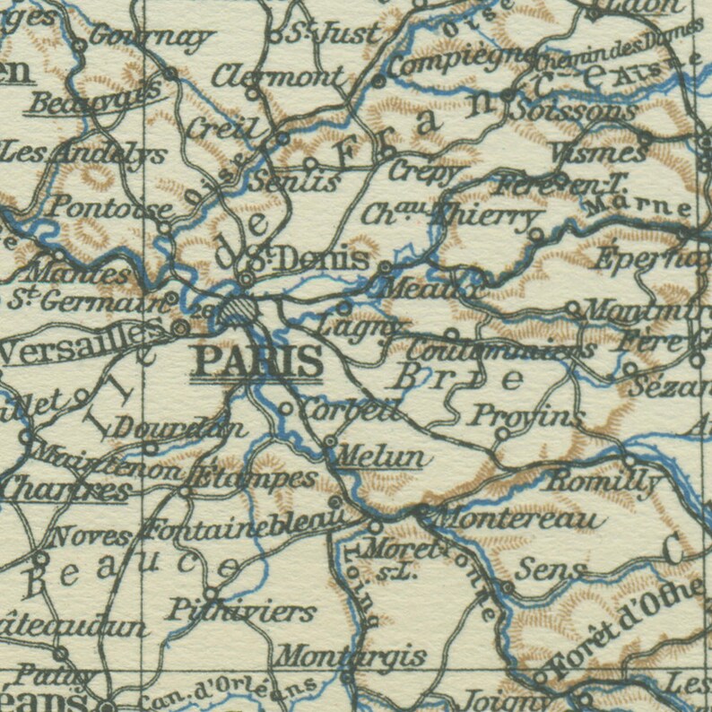 1938 Vintage Map of France - Etsy