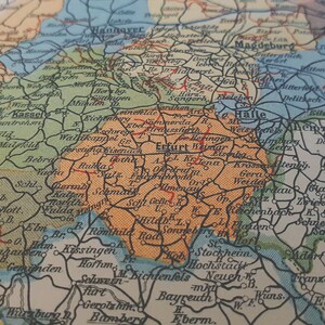 1907 Vintage Railways Map of Germany - Etsy