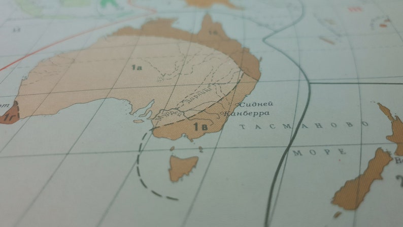 1964 Vintage Zoogeography World Map - Etsy