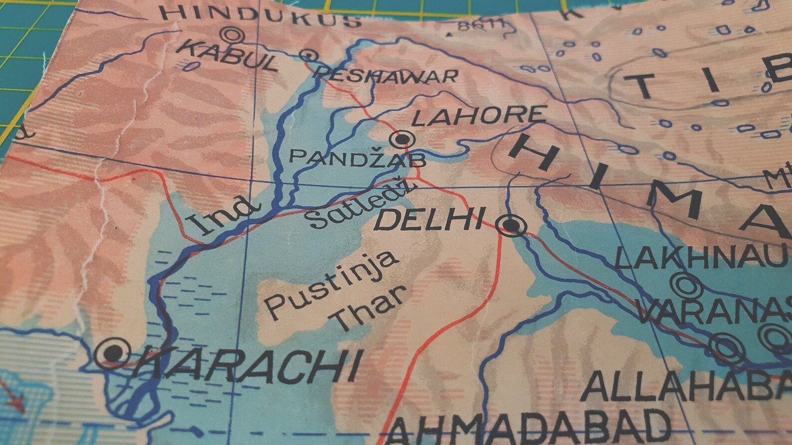 1981 Vintage Map of India - Etsy