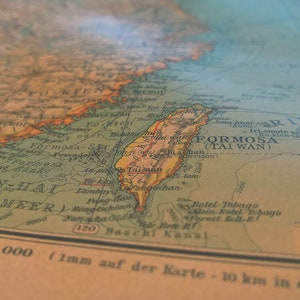 1901 Vintage Map of East Asia - Etsy