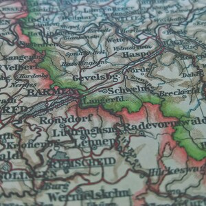 1906 Vintage West Germany Map - Etsy