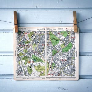 1950s Vintage Dulwich & Honor Oak Map - Etsy