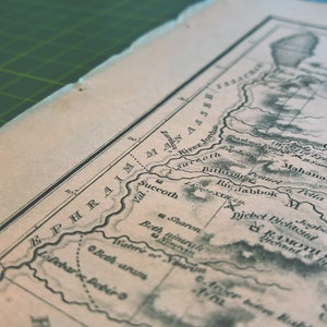 1823 Vintage Tribe of Gad Map - Etsy