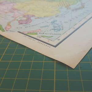 1950 Vintage Map of Asia - Etsy