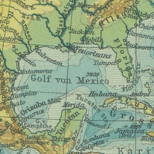 1931 Vintage Map of the Americas - Etsy