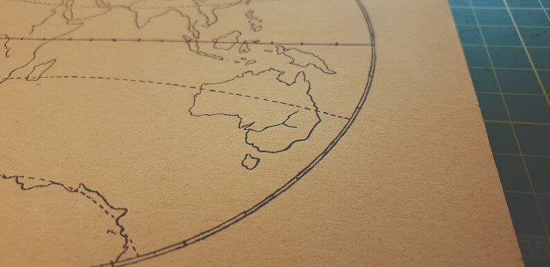 1920s Vintage World Blank Map | Etsy