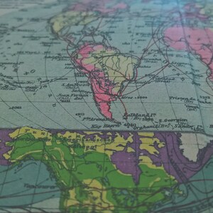 1931 Vintage World Map - Etsy