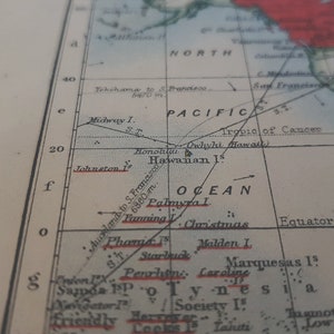 1907 Vintage World Map - Etsy