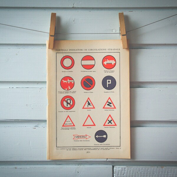 Vintage Traffic Sign - Etsy