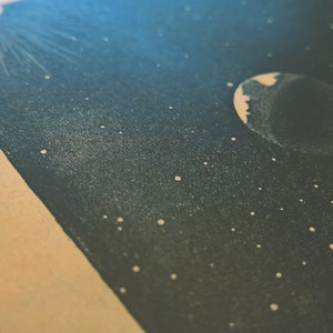 1895 Vintage Earth in Space Lithograph Illustration - Etsy