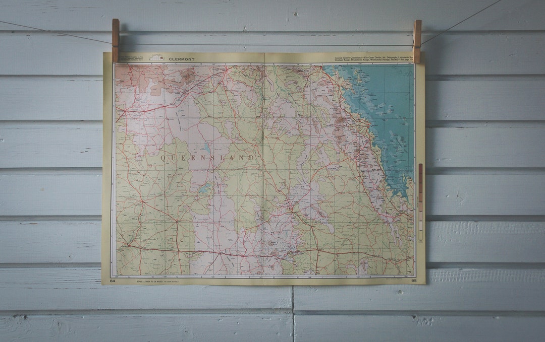 1968 Vintage Isaac Region Map - Etsy