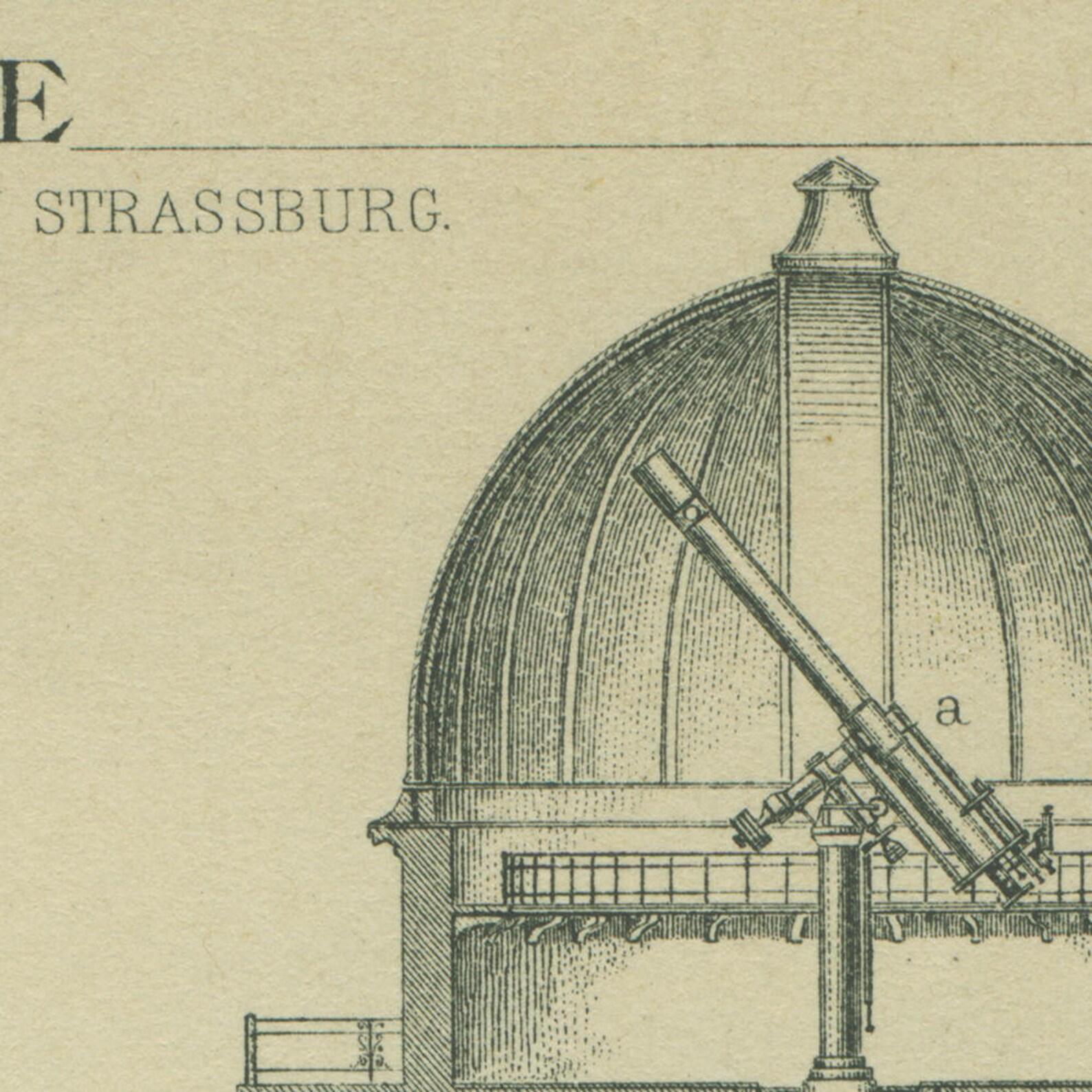 1890 Vintage Observatory Scheme Lithograph Illustration - Etsy