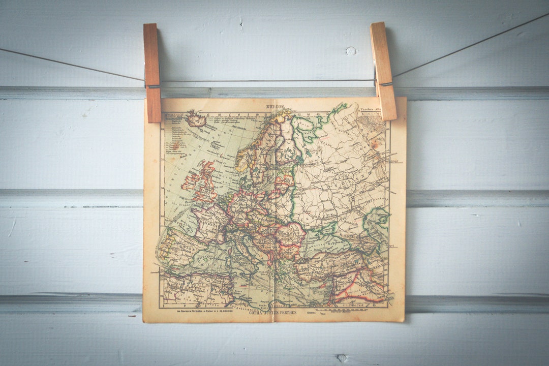1931 Vintage Map of Europe - Etsy
