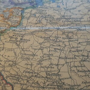 1943 Vintage Map of Russia - Etsy